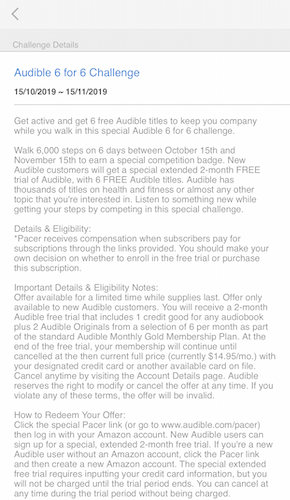 Join our Audible 6 for 6 Challenge for a unique badge + special offer ...